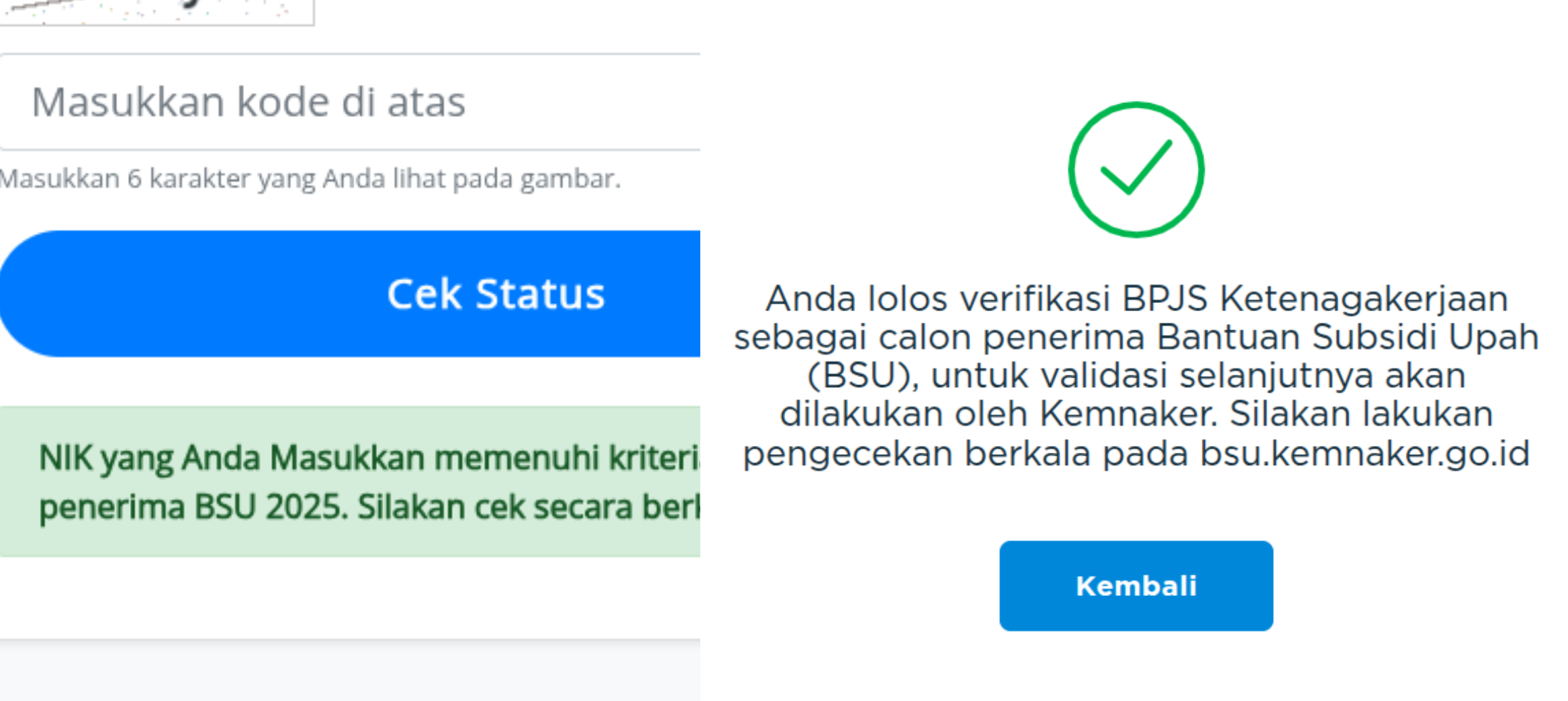 Ini Arti Keterangan Status BSU 2025: Anda Lolos Verifikasi BPJS ...